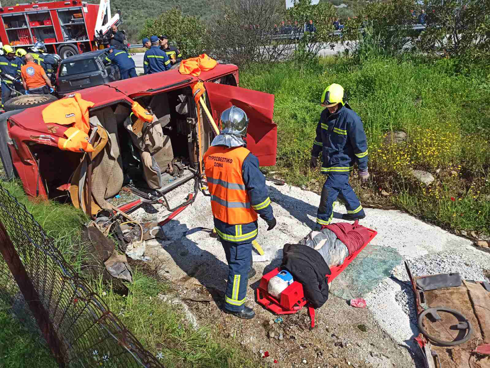 Άσκηση της πυροσβεστικής στους Λάμπου Μύλους - Τα Νέα της Λέσβου